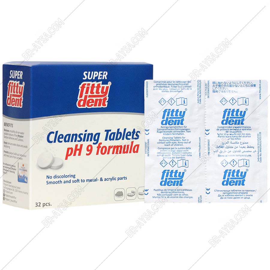 قرص تمیز کننده دندان مصنوعی فیتی دنت - Super Cleansing Tablets ...